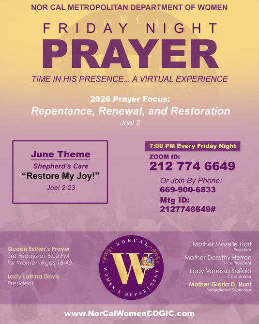 Prayer – Nor Cal Women's Department